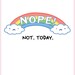 Nope Rainbow Planner Stickers, Cute Stickers for Erin Condren ECLP, Filofax, Kikki K, Etc ...