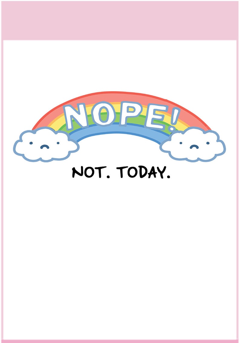 Nope Rainbow Planner Stickers Cute Stickers for Erin - Etsy