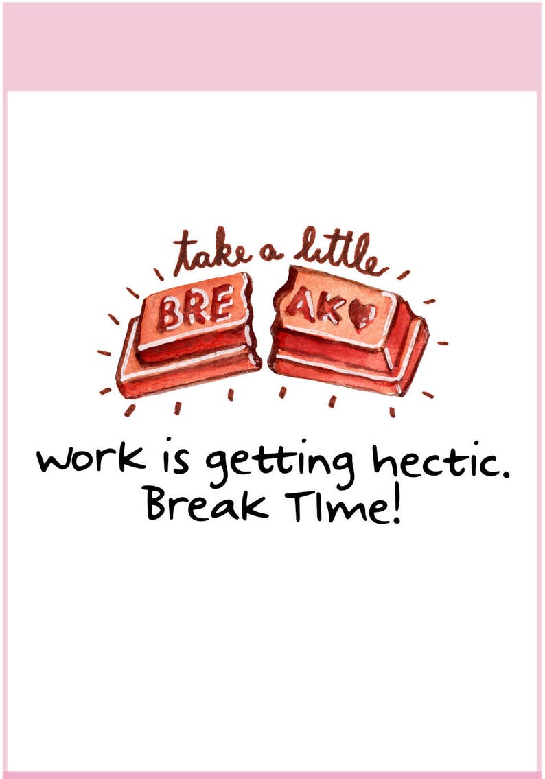 Kitkat Bar Break Planner Stickers Cute Stickers for Erin - Etsy