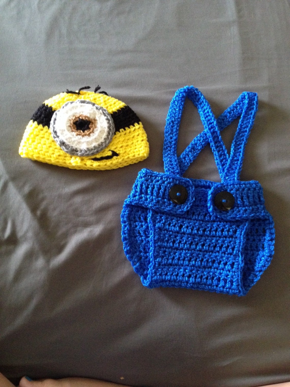 Baby Minion Hat and Diaper Cover - Etsy