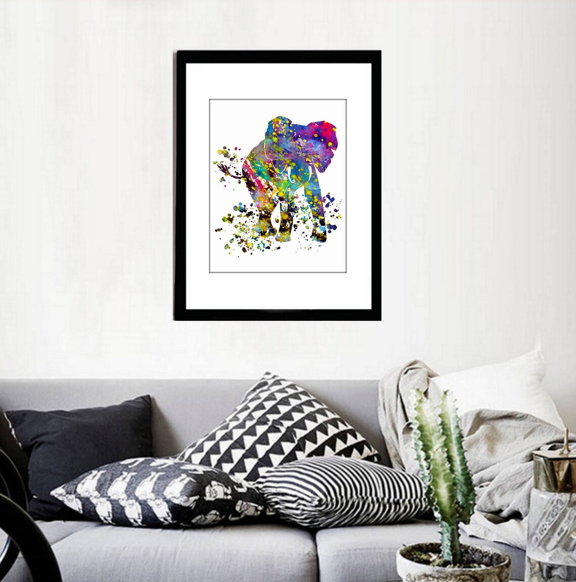 Digital Download Elephant Art Print Elephant Decor Elephant | Etsy ...