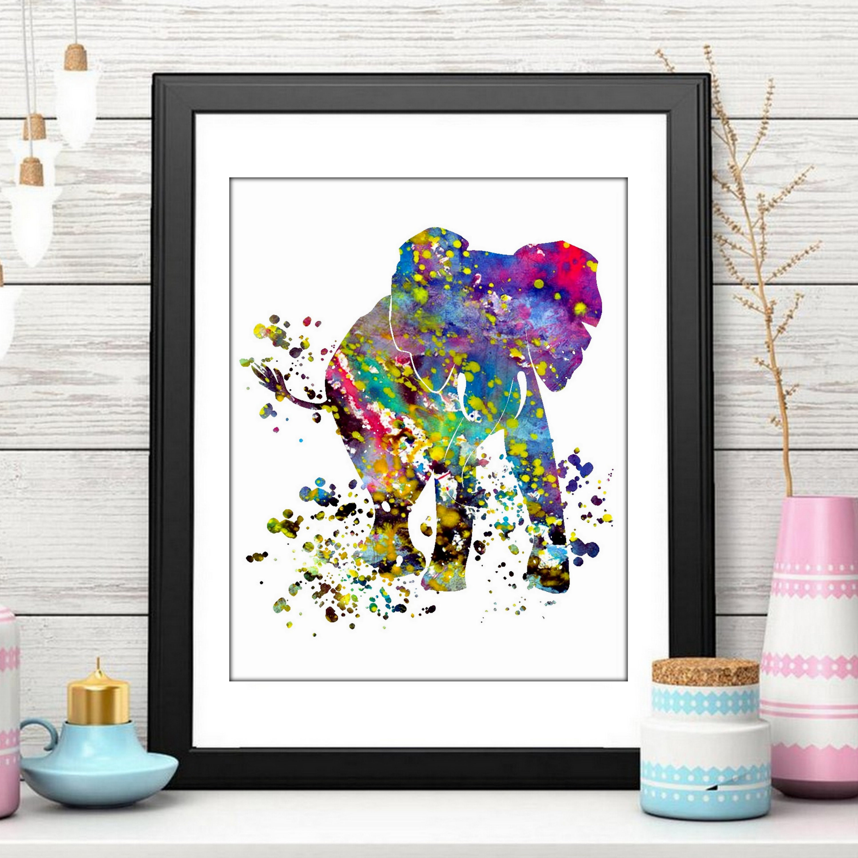 Digital Download Elephant Art Print Elephant Decor Elephant - Etsy ...