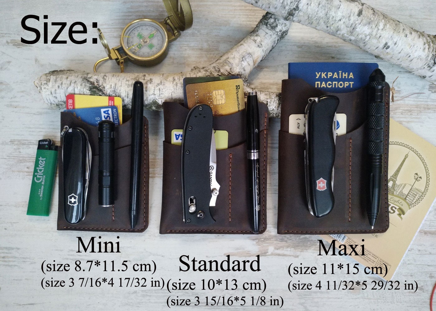 EDC Pocket Organizer/edc Wallet/gift for Him/gift for | Etsy