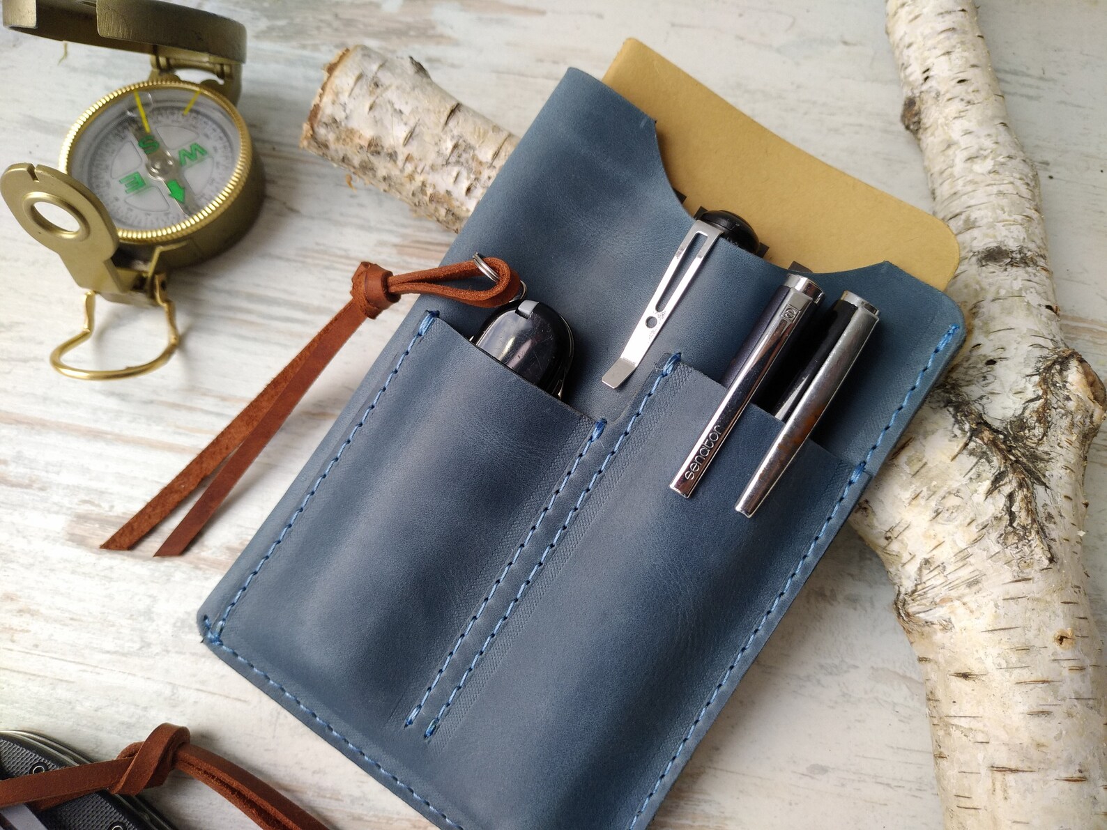 Leather Edc Slip Case/ Field Note Case/notebook Case/ EDC - Etsy