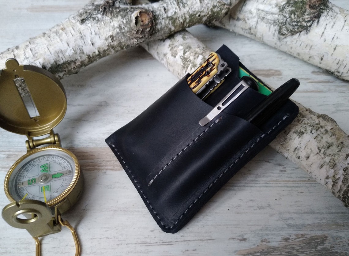 Leather EDC Wallet/edc Pocket Organizer/edc - Etsy