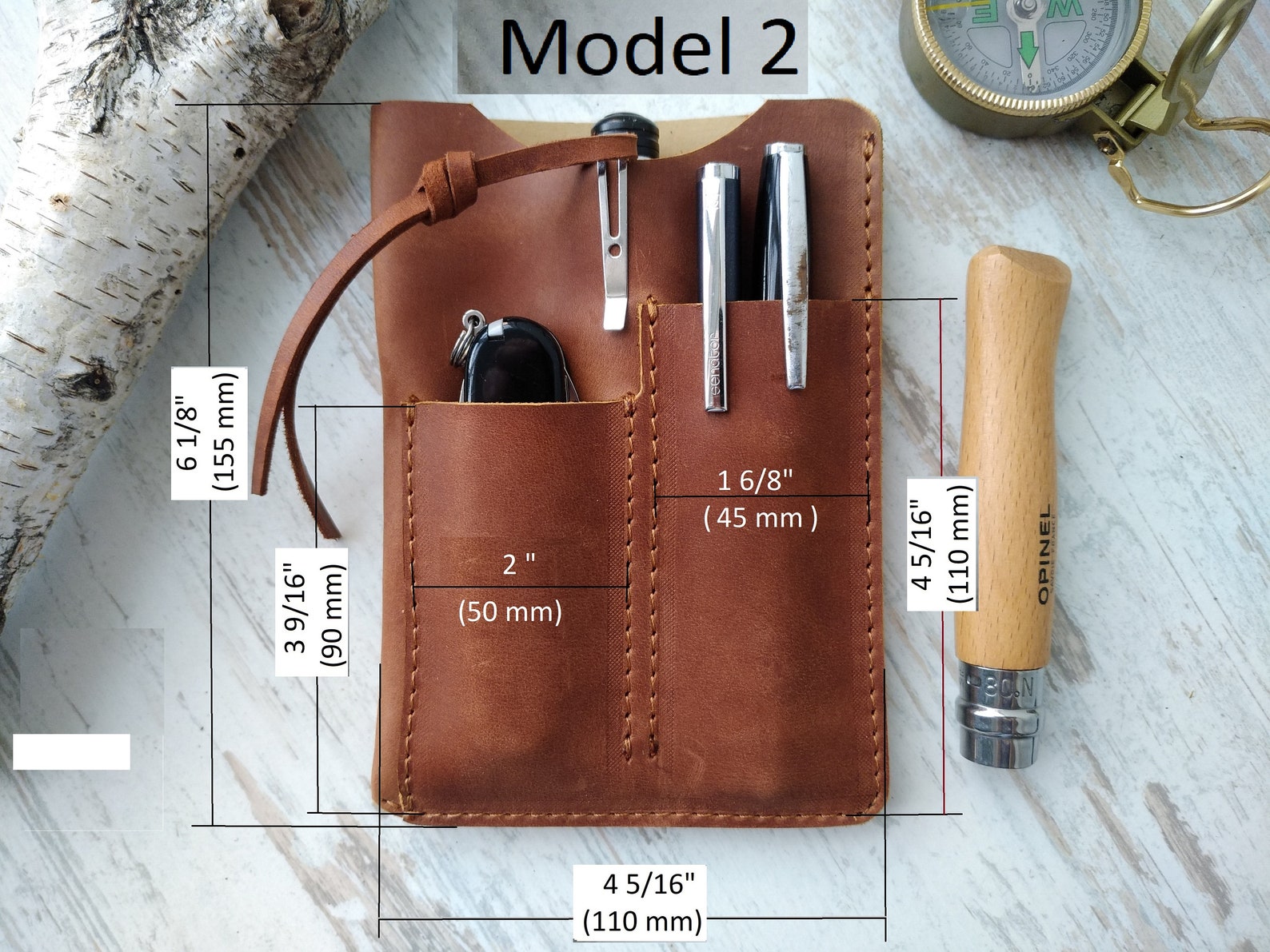 Leather Edc Slip Case/ Field Note Case/notebook Case/ EDC - Etsy