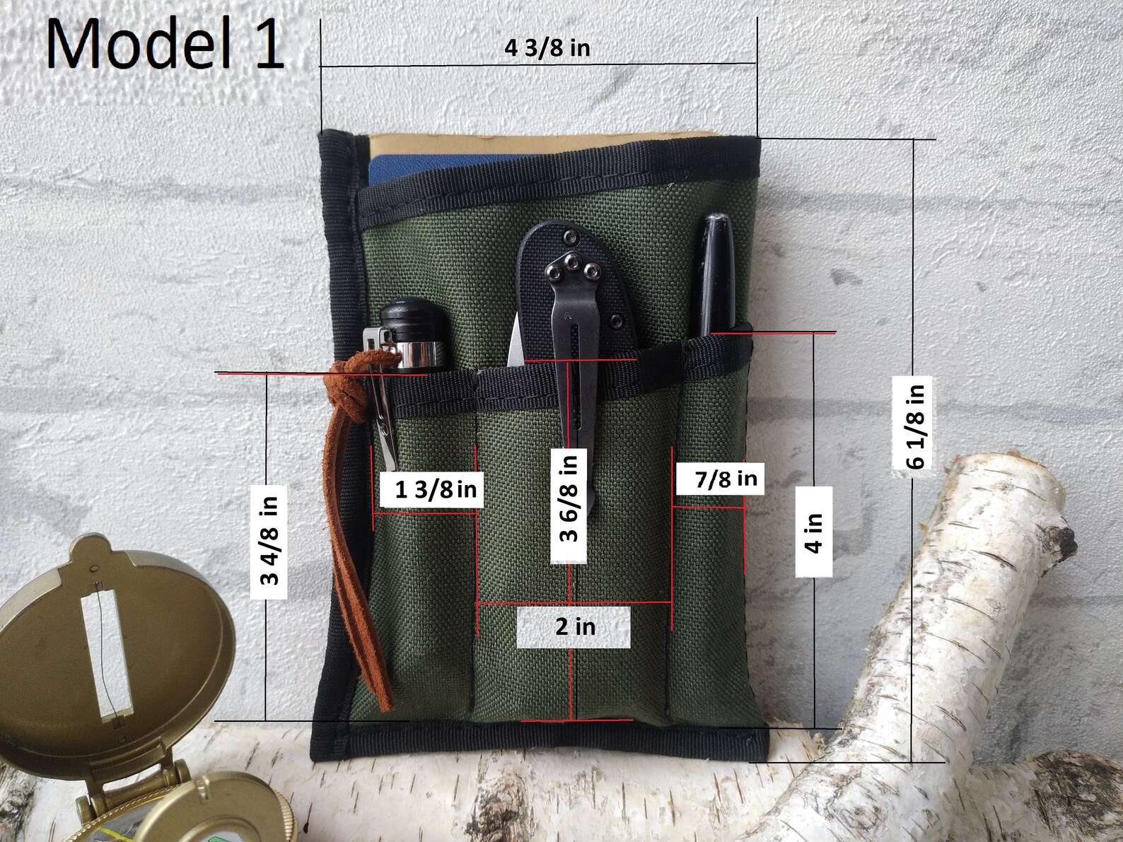 EDC Pocket Organizer/edc Organizer /edc Slip Case/notebook Case/edc ...