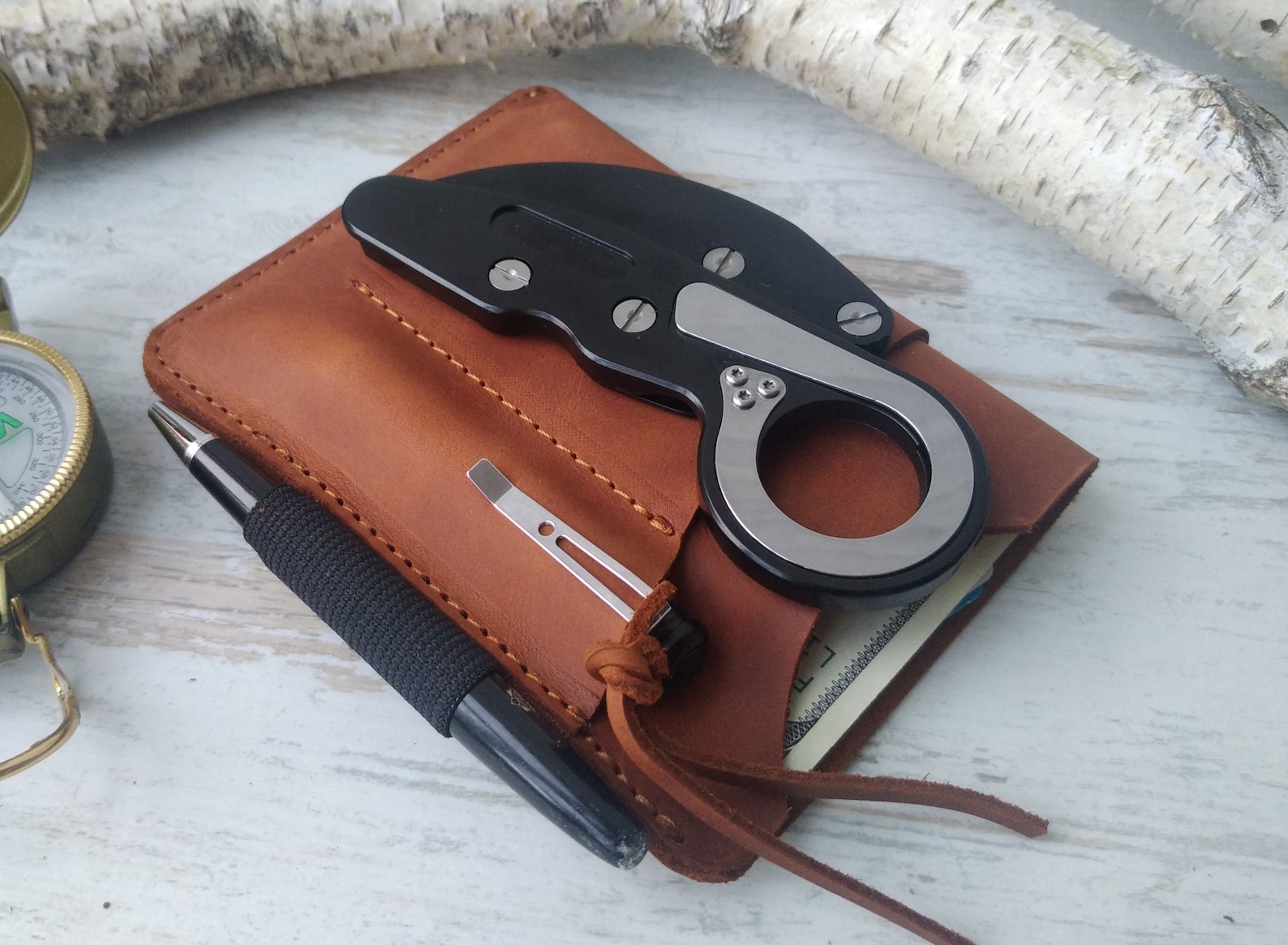 Leather EDC Pocket Organizer/edc Organizer/pocket - Etsy