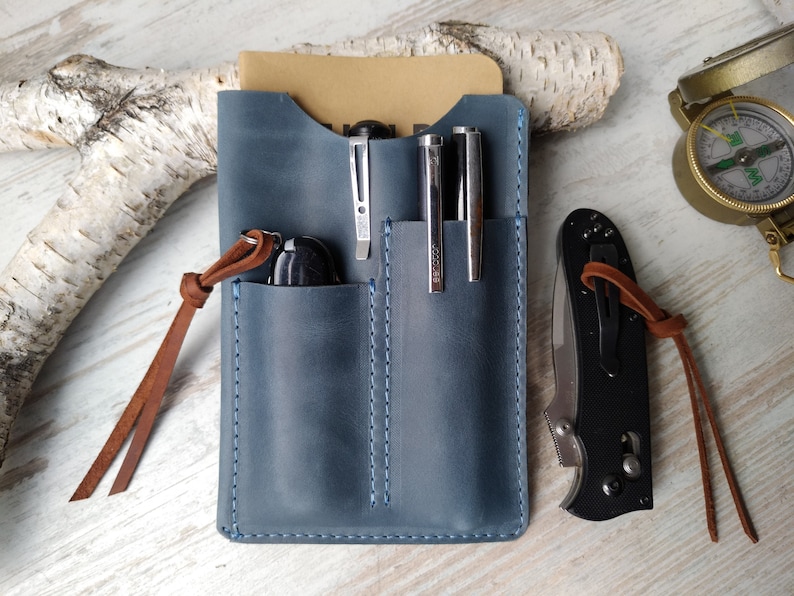 Leather Edc Slip Case/ Field Note Case/notebook Case/ EDC - Etsy