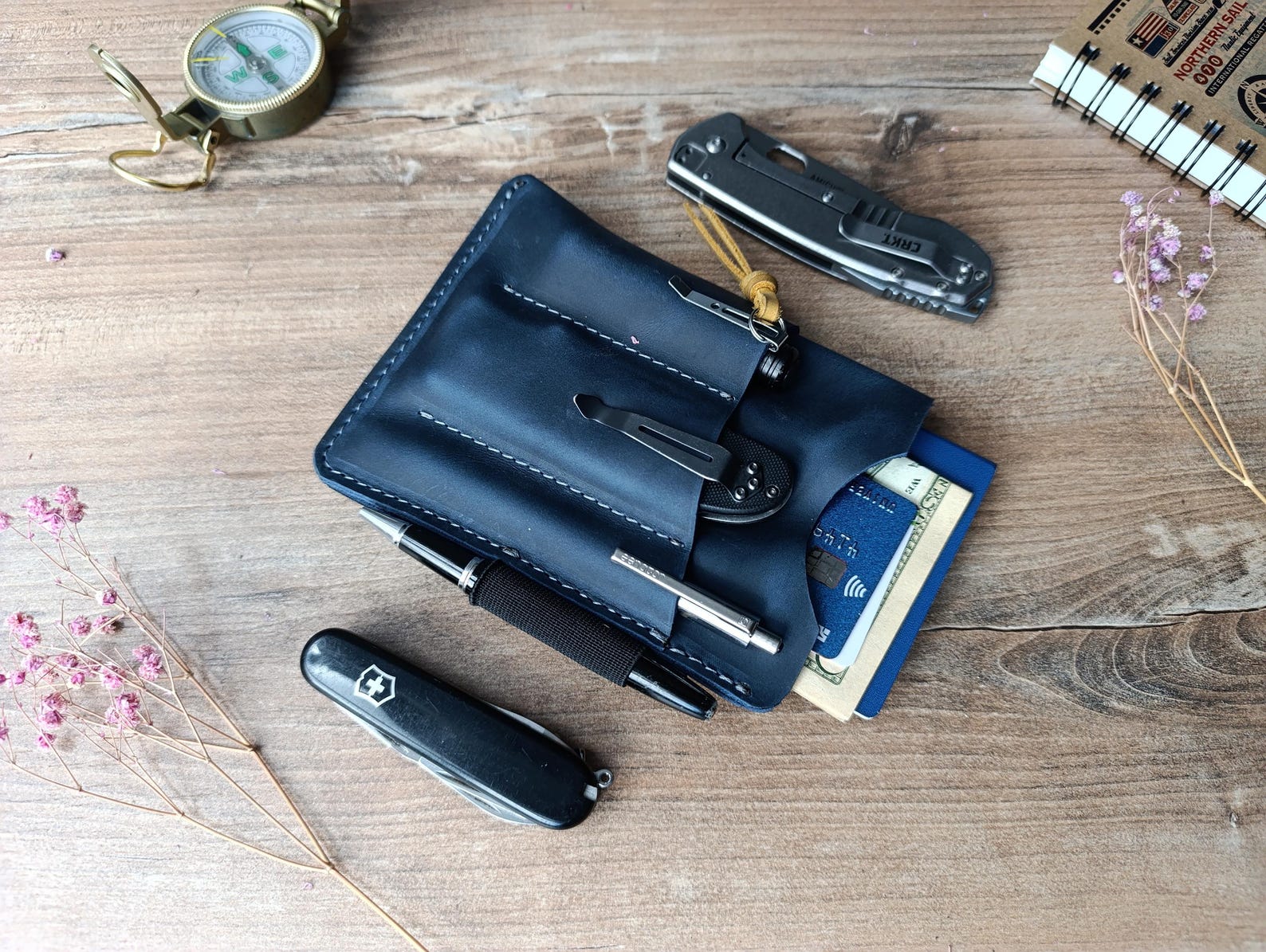 EDC Organizer Belt Edc Pocket Organizer Edc Pocket Organizer Leather ...