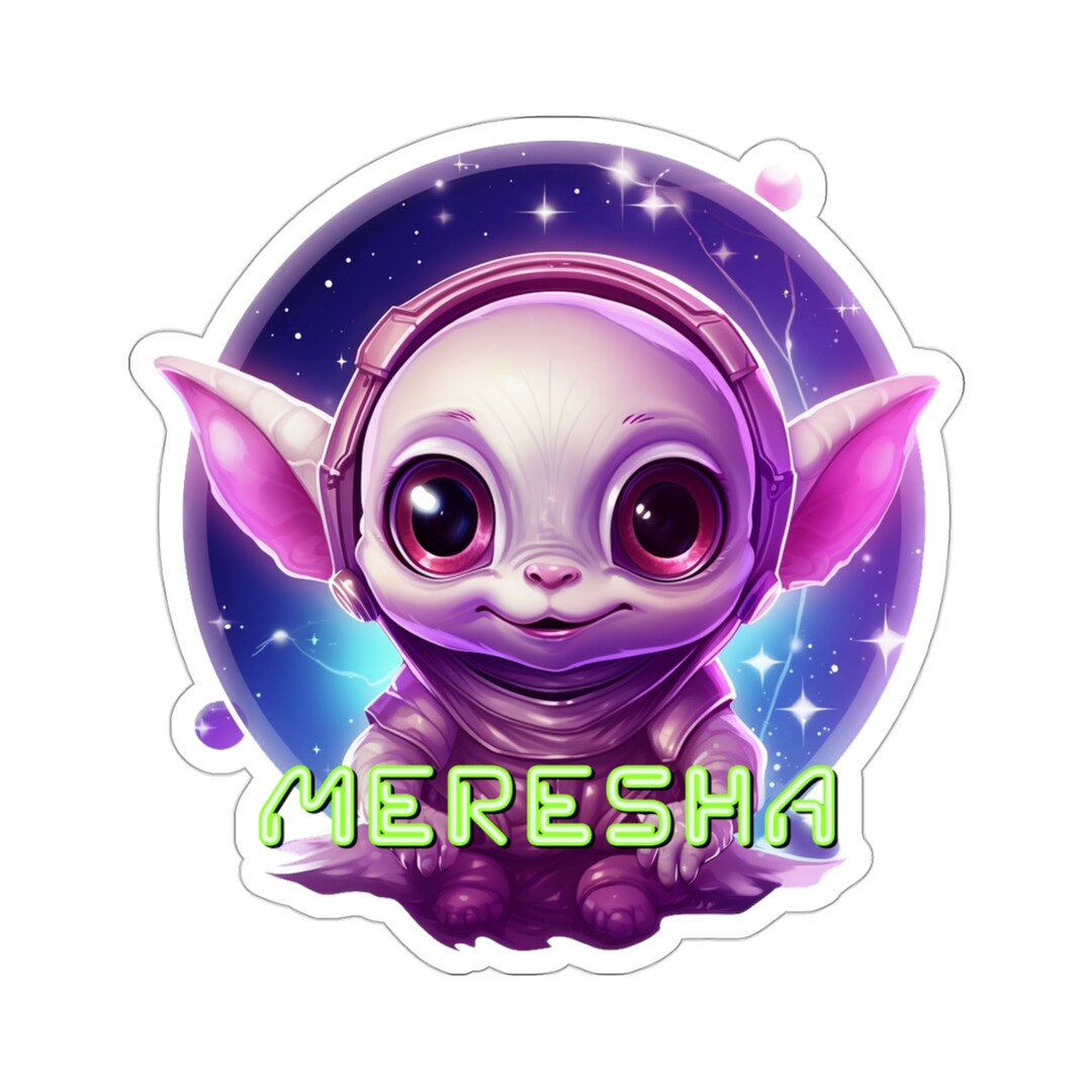 Sticker Alien Baby Cute Baby Stickers Alien Ufo Sticker Fun for Gifts ...