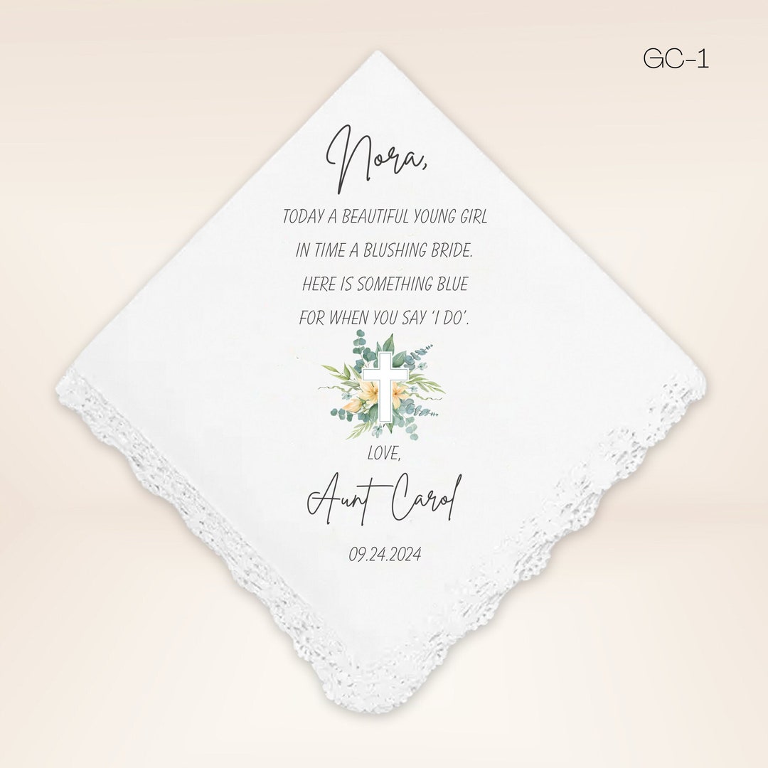 Personalized First Communion Handkerchief – Goddaughter Gift - Etsy