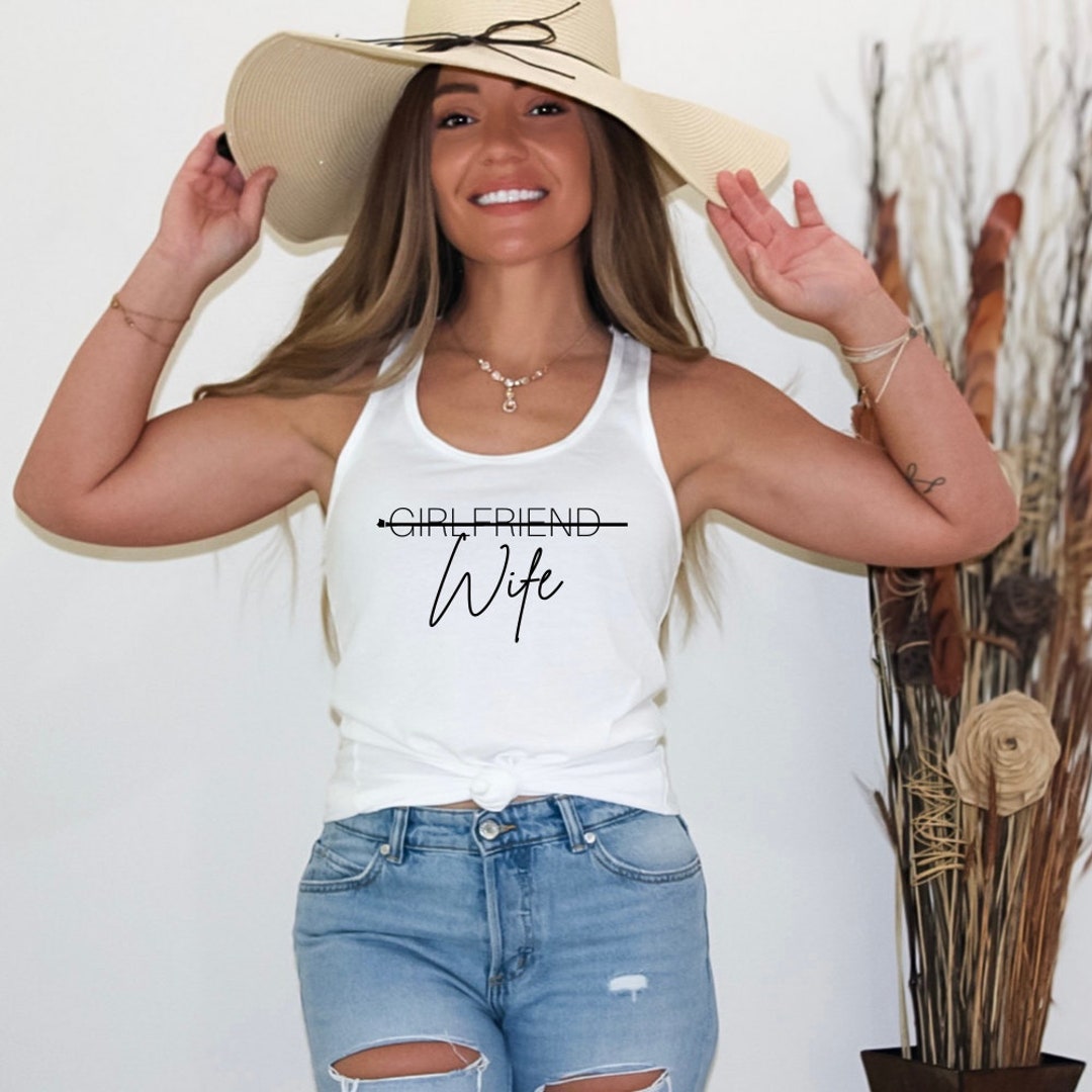 Wife Tank Top - Bridal Party Tank - Bridal Shower Shirt - Racerback ...