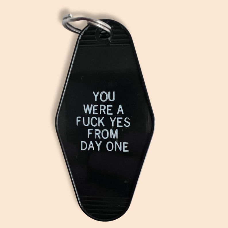 Retro Motel Keychain – Funny Key Tag – Keychain Quotes – Key Tag ...