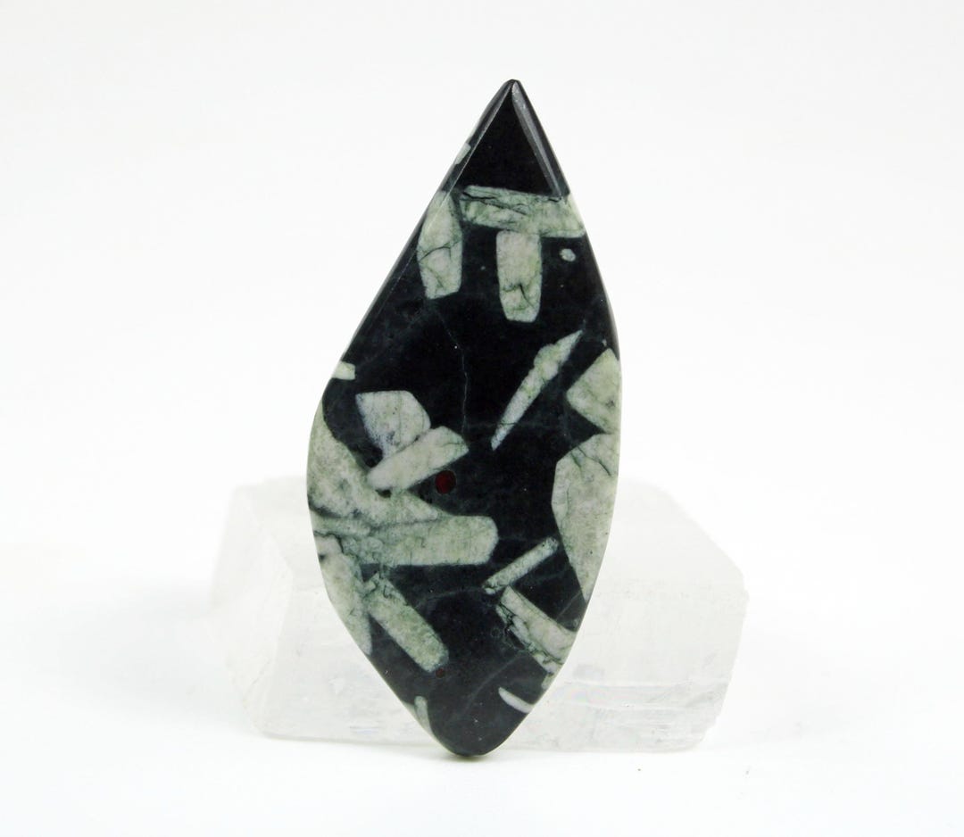 Designer Cabochon, Chinese Writing Stone, Collectable Freeform Writing ...