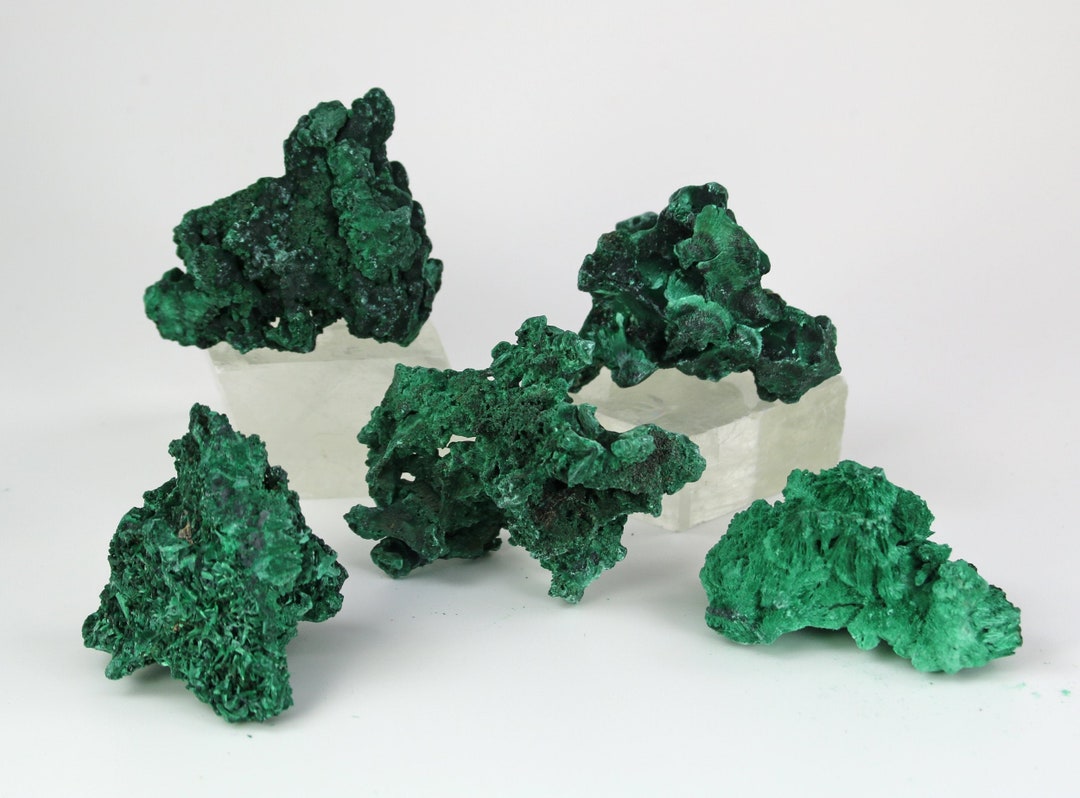Fibrous Malachite Specimen, ONE Natural Fibrous Malachite, Small Bright ...