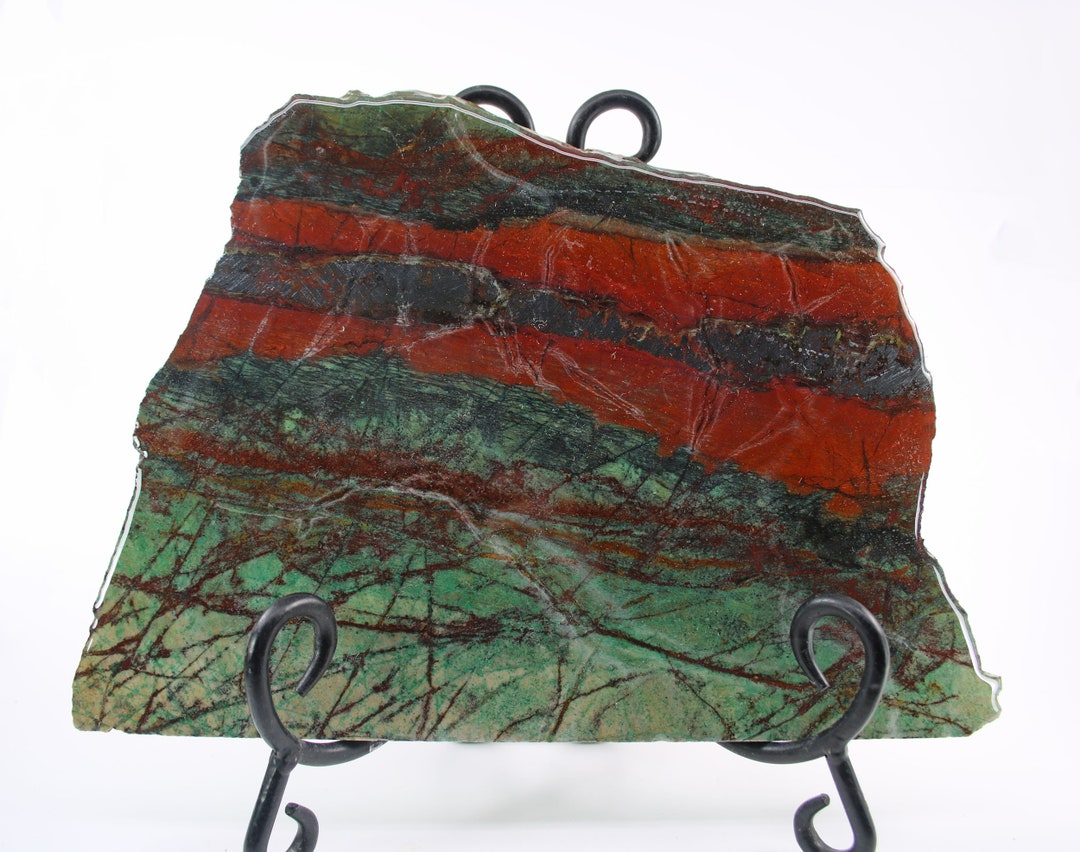 Sonoran Sunset Stone Slab, Polished Sonoran Sunrise Lapidary Slab, One ...