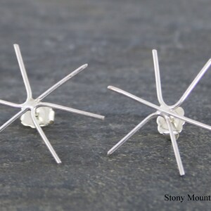 Earring Setting, Sterling Silver 6 Prong 20 Gauge Wire Claw Setting for ...