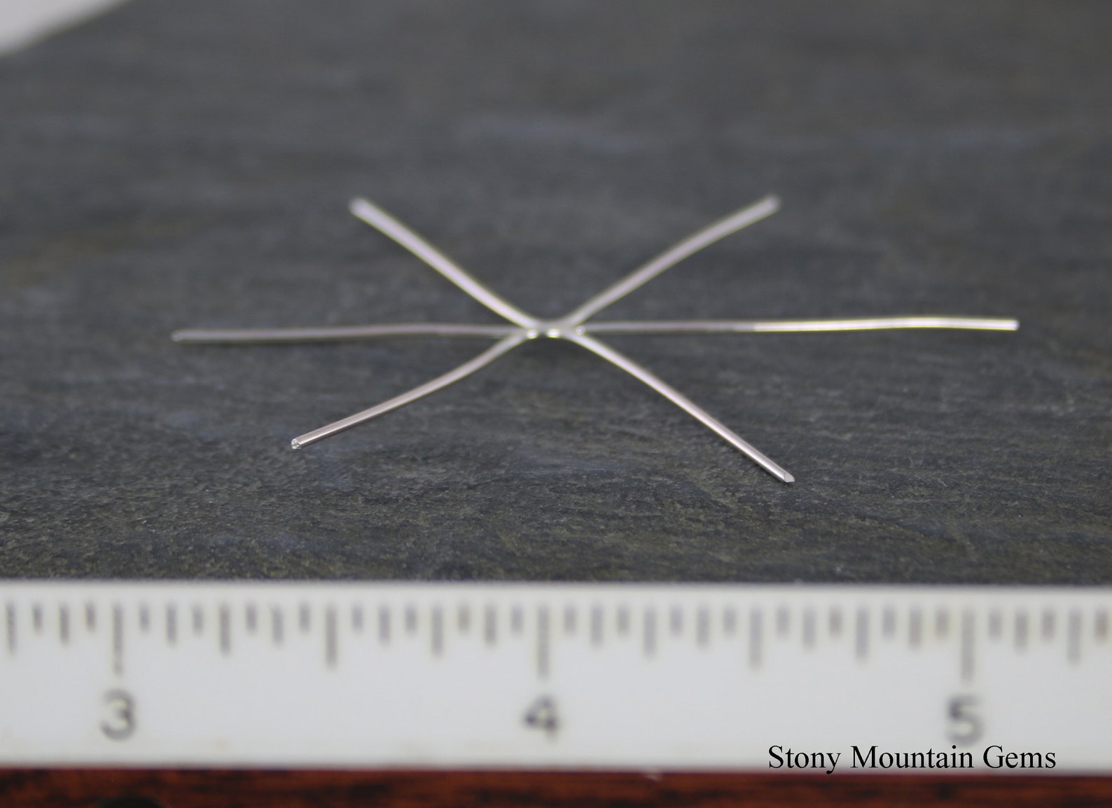 Pendant Setting, Sterling Silver 5 Prong 20 Gauge Wire Claw Setting for ...