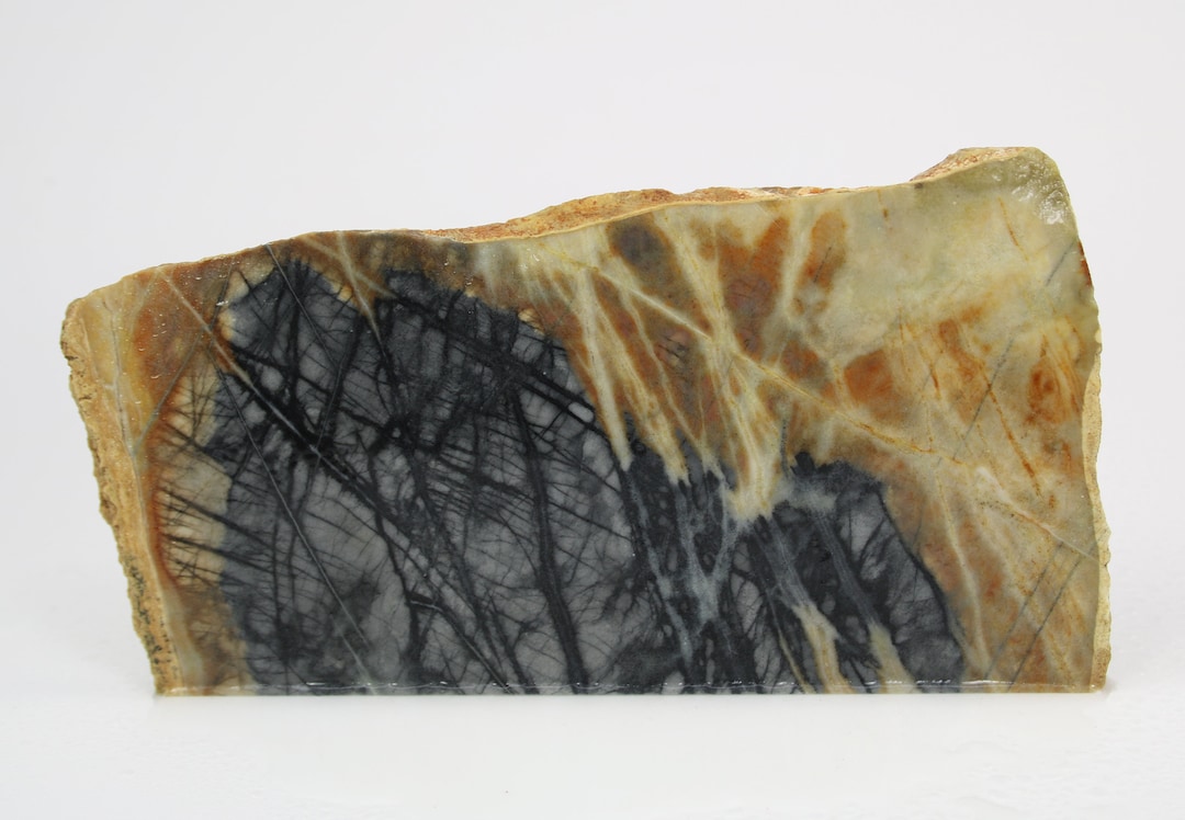 Lapidary Rough Slab Picasso Marble Slab Specimen, Natural Unpolished ...