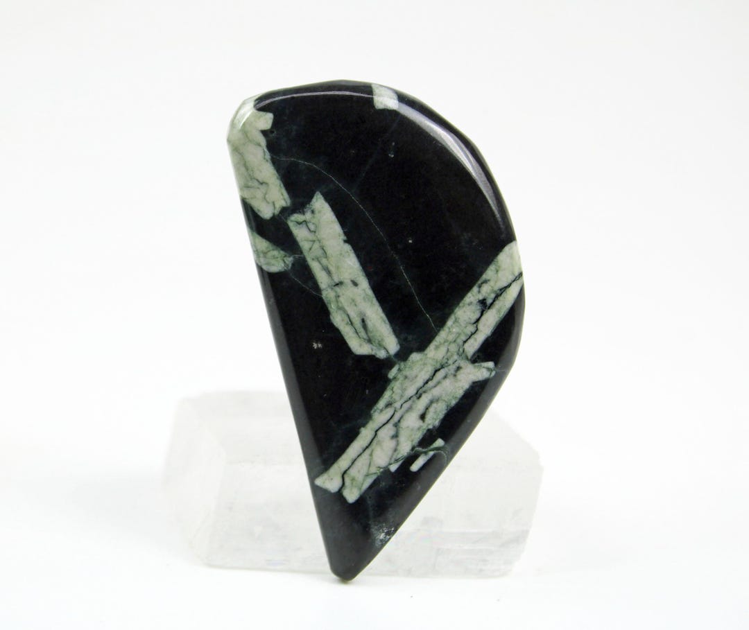 Designer Cabochon, Chinese Writing Stone, Collectable Freeform Writing ...