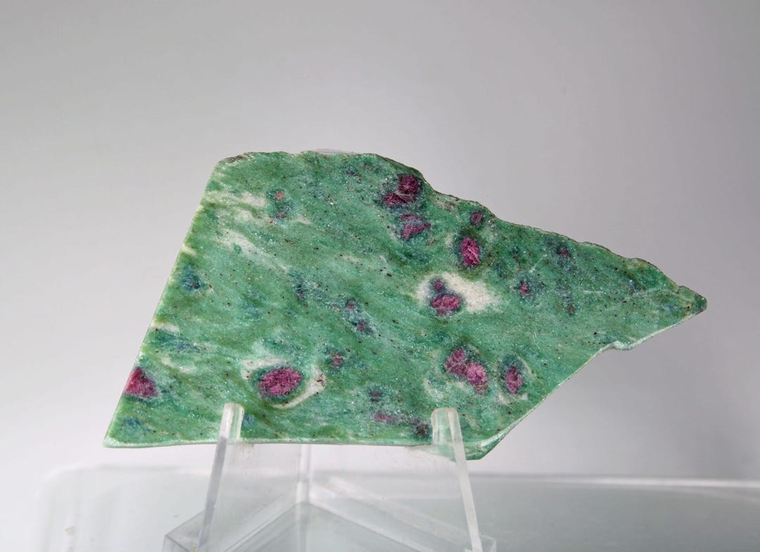 Ruby Fuschite Lapidary Slab Specimen Collector Gemstone, Lightly ...