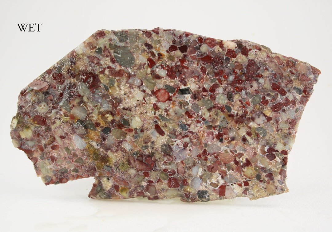 Lapidary Slab Confetti Jasper Lapidary Rough Slab, Stabilized ...