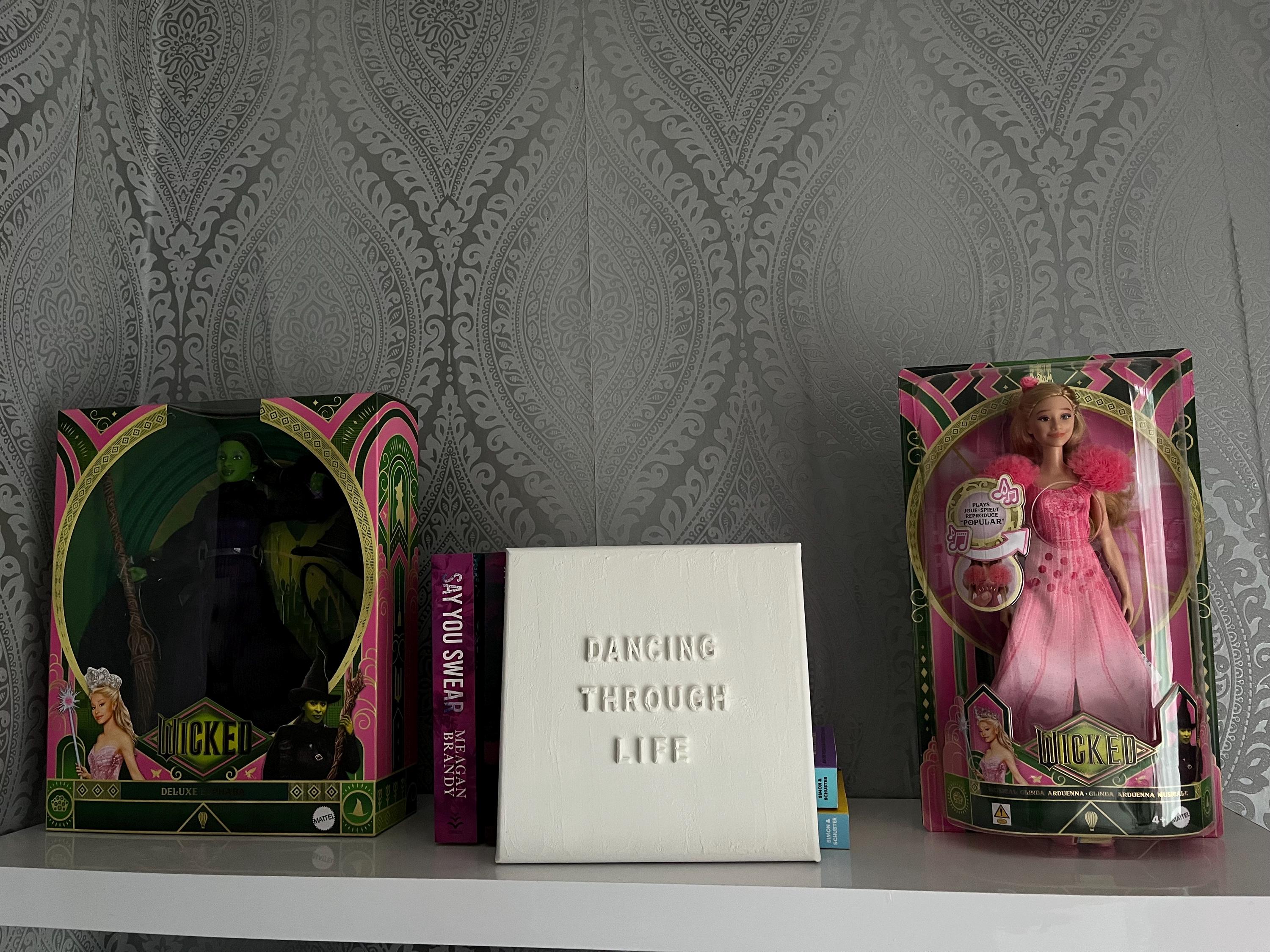 Wicked ‘dancing Through Life’ Inspired Lyrics Textured Art | Wicked ...