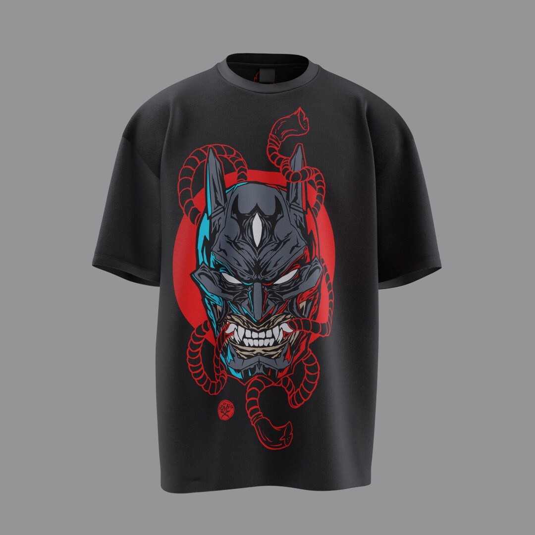 Batman Oni Mask T-shirt Black - Etsy