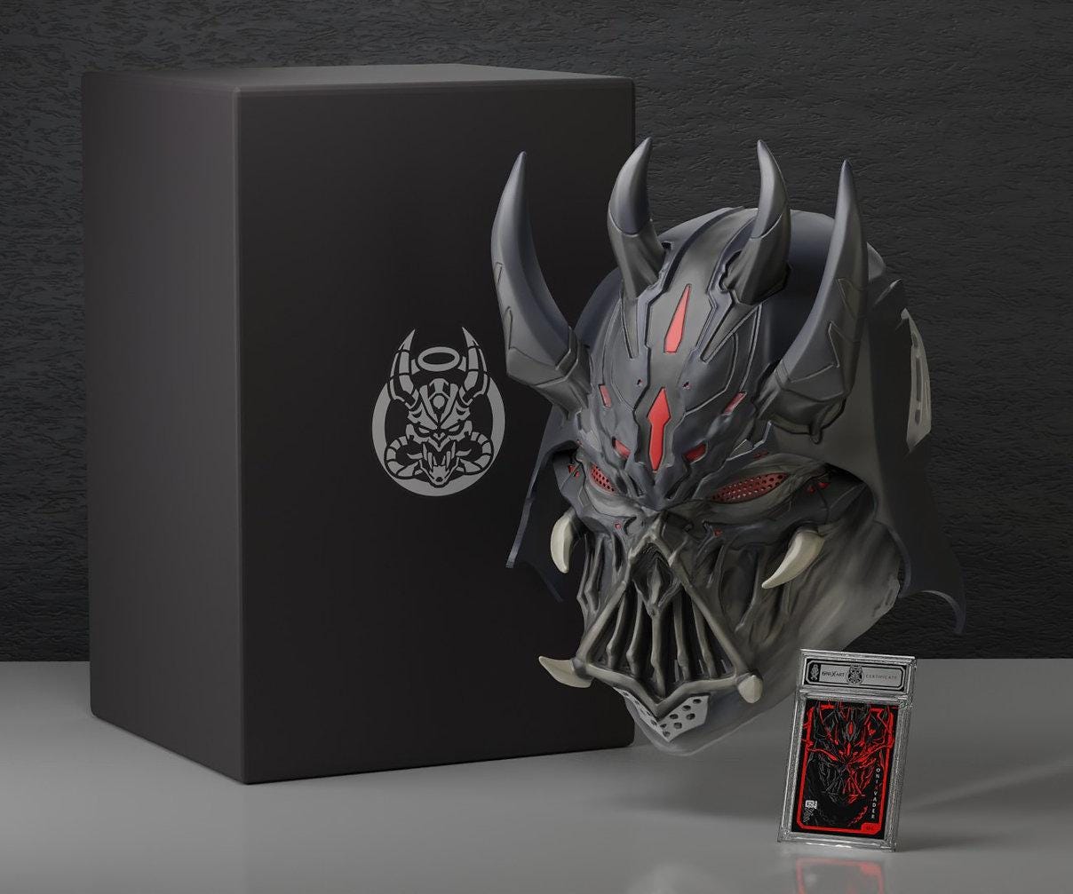 Limited Edition - Japanese Oni Mask - 3d Printed - Wall Art - Wearable ...