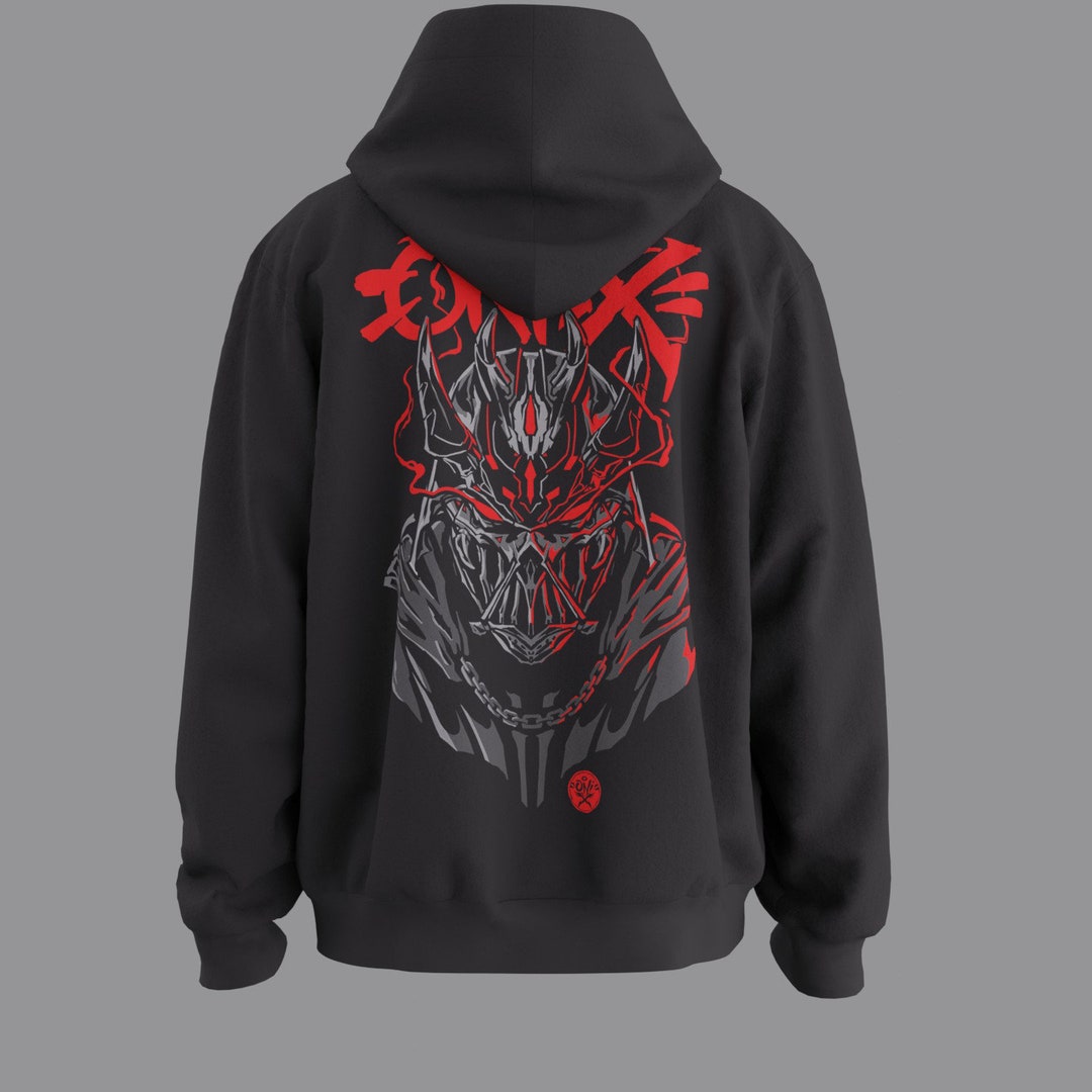 Soft Sweatshirt - Sith Father Oni Mask Hoodie - Black - Etsy