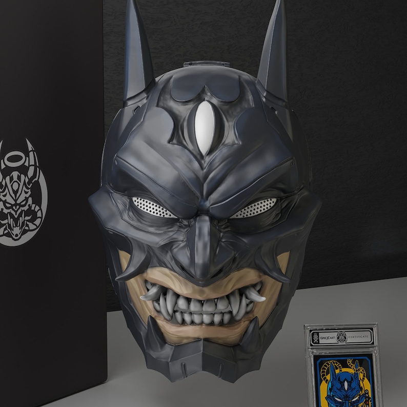 Limited Edition Japanese Oni Mask 3d Printed Wall Art Wearable Resin ...