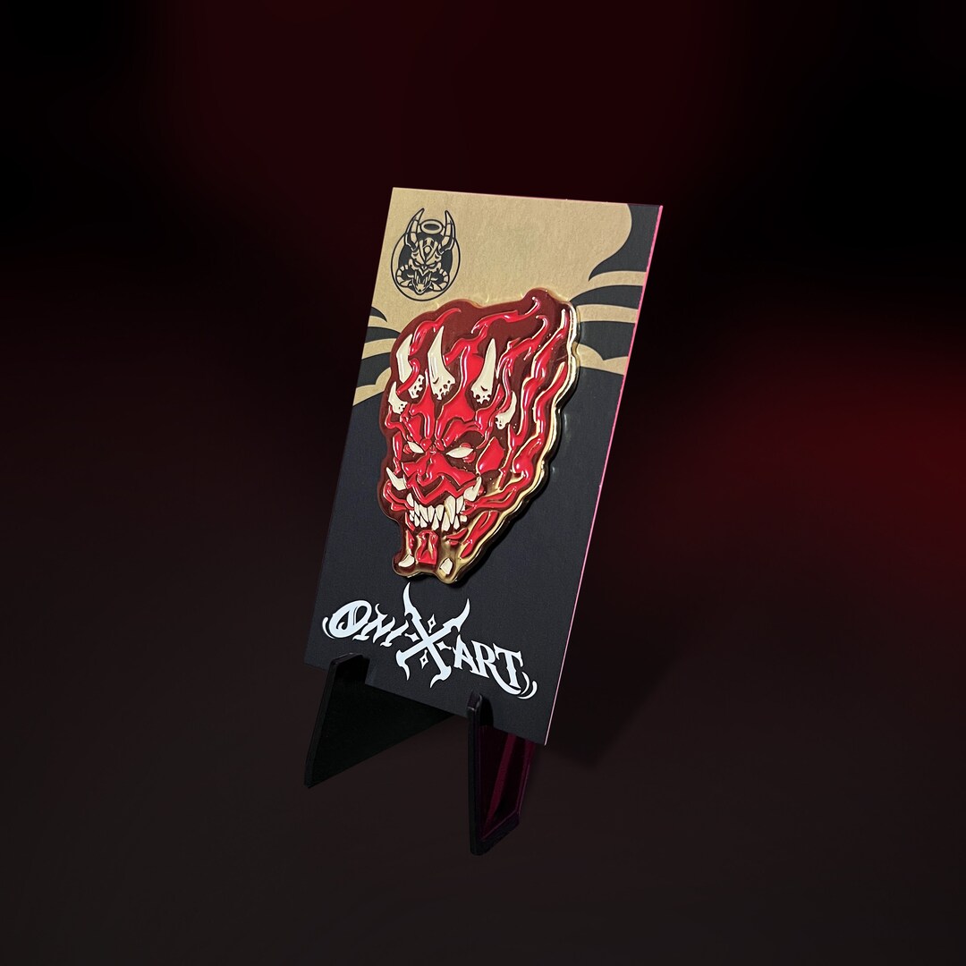 Maul Oni Mask Pin - Etsy