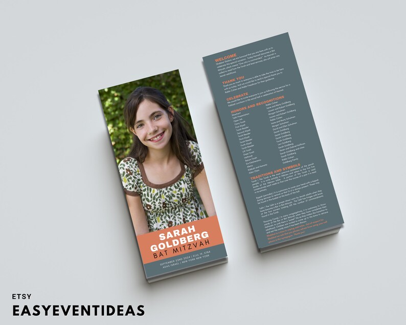 Bar Mitzvah Program | Bat Mitzvah Program | Personalized Mitzvah ...