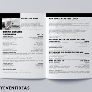 Custom Mitzvah Program Prayer Booklet, Custom Bat Mitzvah Program, Bar ...