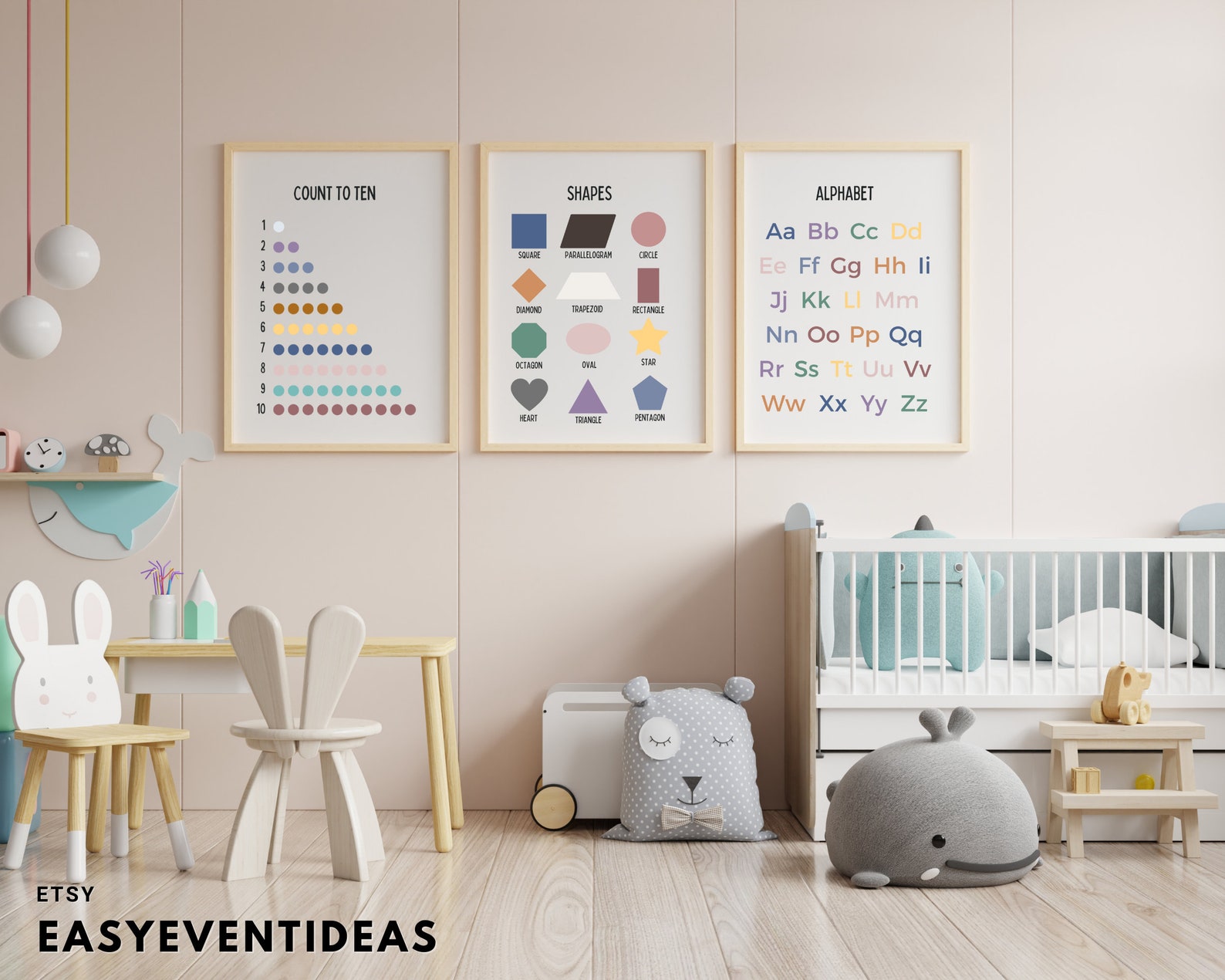 Educational Posters Set Home School Printables Classroom - Etsy