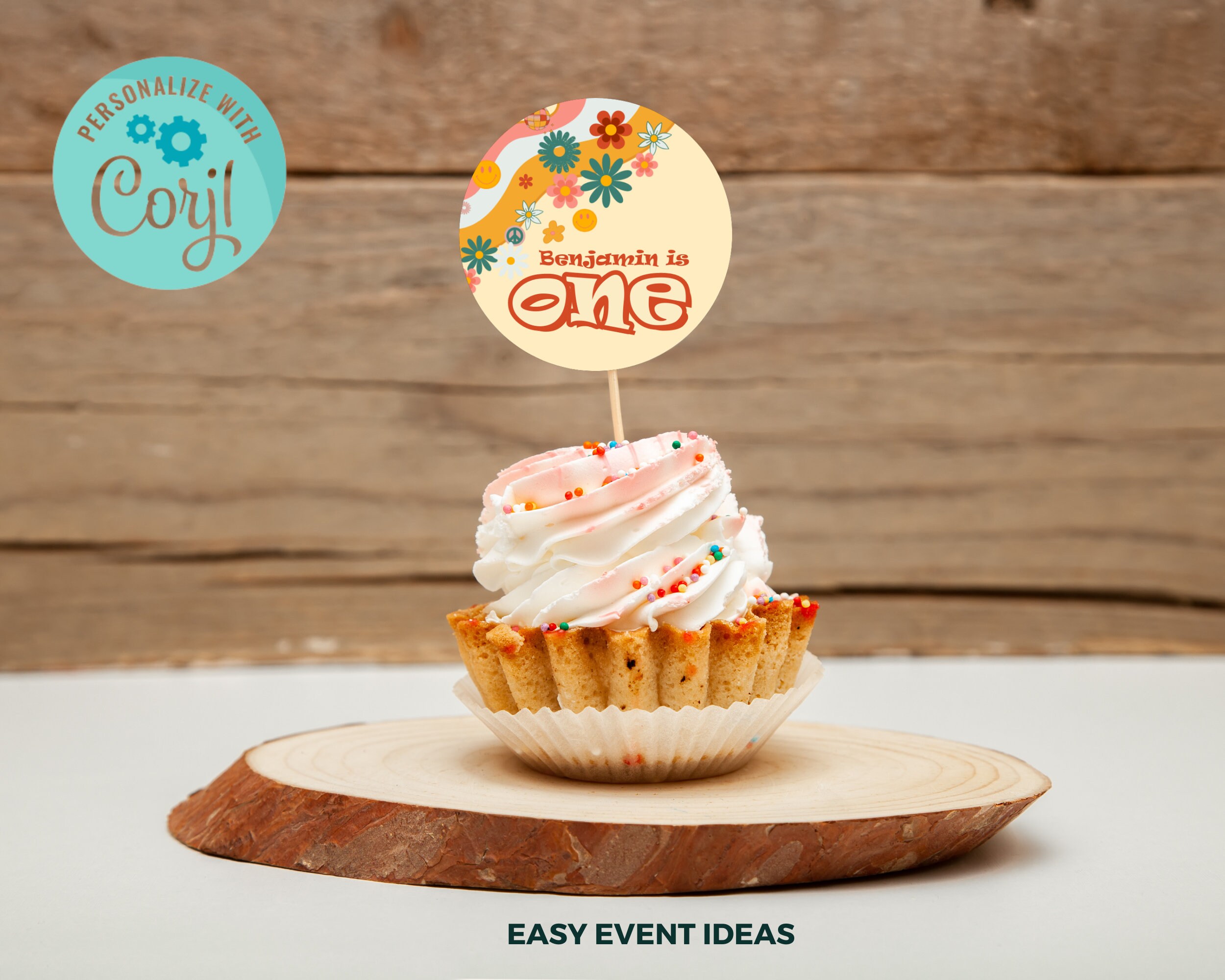 Retro Birthday, Groovy Birthday, Party Hippie 70s Party, Editable ...