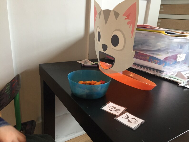 Pre K Kindergarten Cat Math Addition and Counting Game Instant Download ...