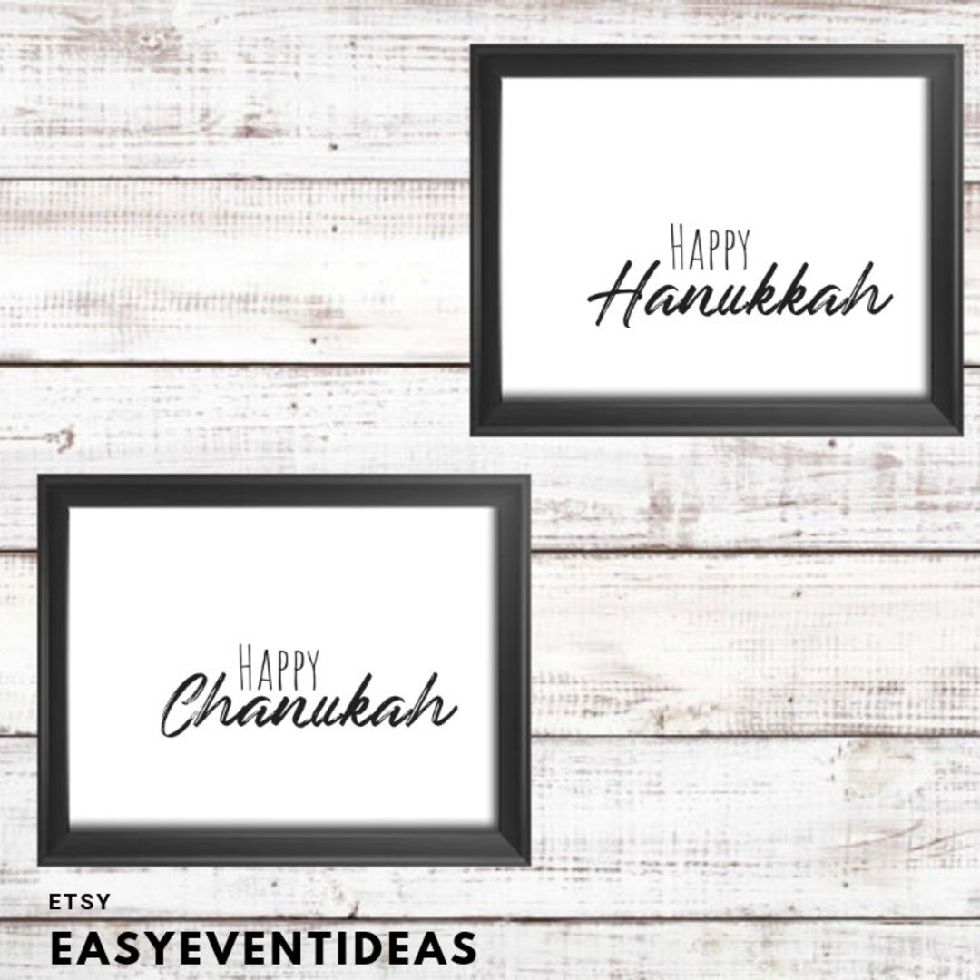 Happy Chanukah Happy Hanukkah Printable Download Chanukah - Etsy