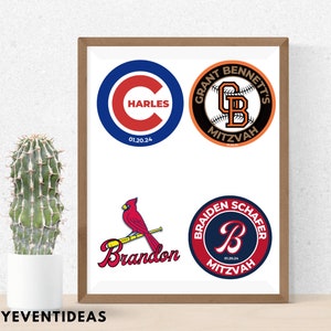 Baseball Mitzvah Logo's | Bat Mitzvah Logo | Bar Mitzvah Logo ...