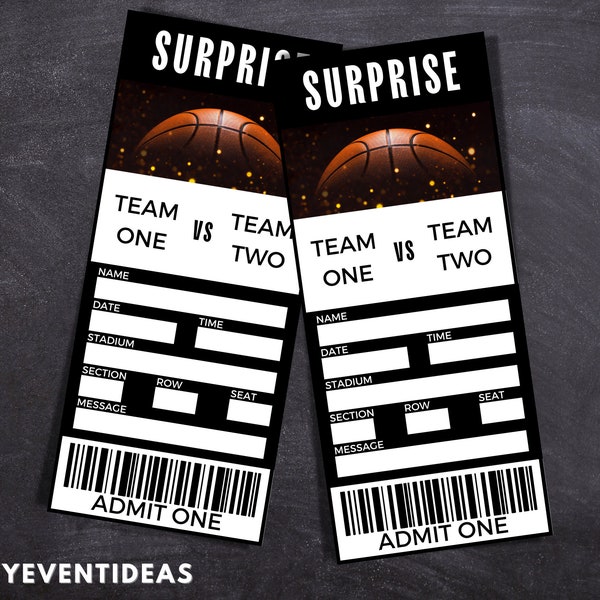 Nba Fake Ticket - Etsy