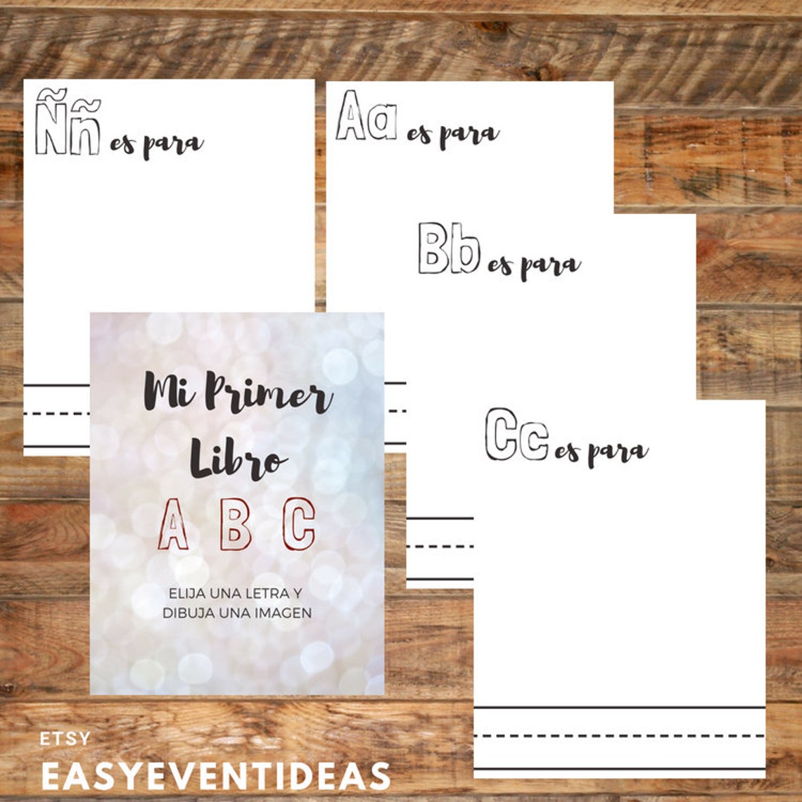 Spanish Sparkle Baby Shower Baby's First Alphabet Book Mi Primer Libro ...