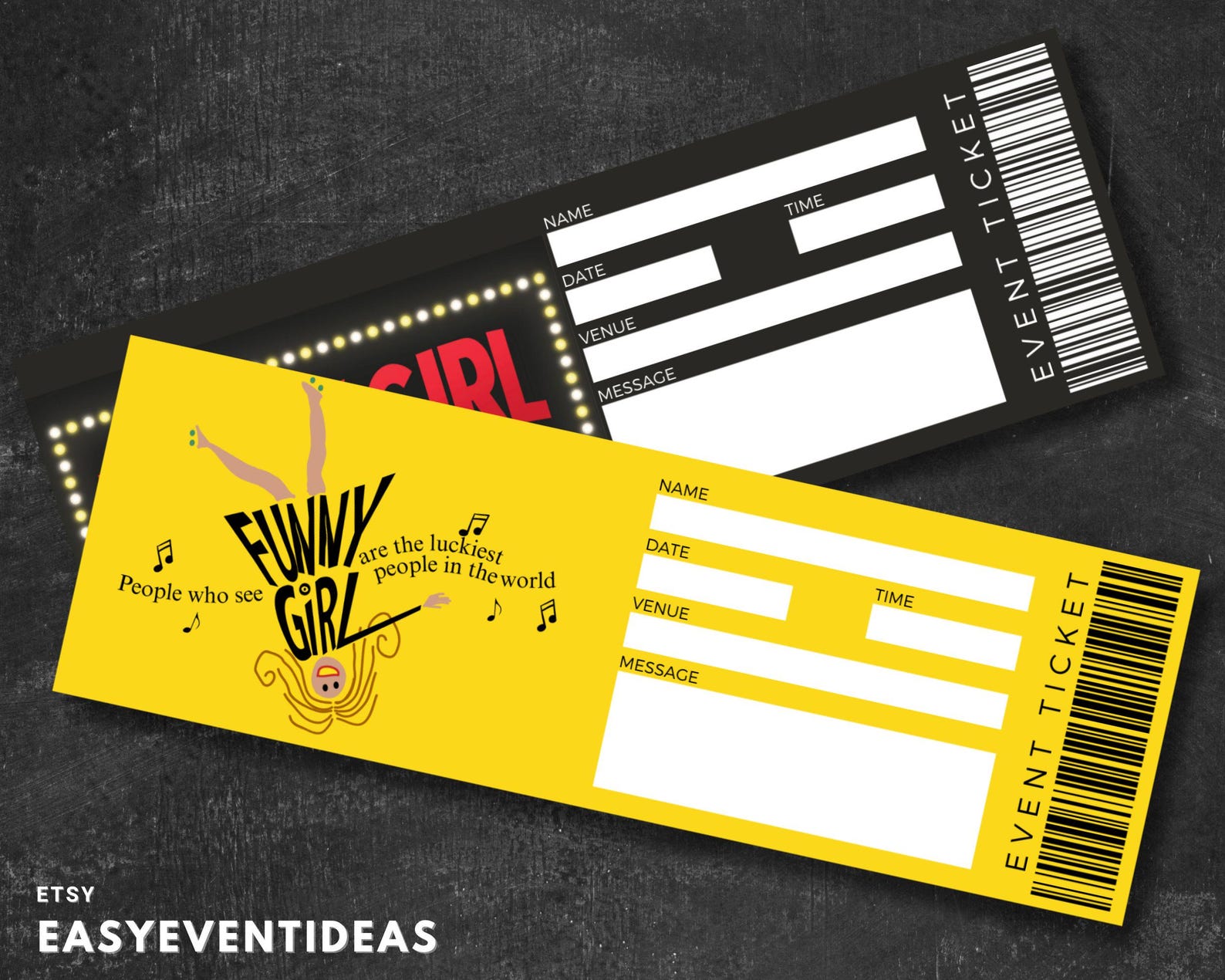 Funny Girl Printable Ticket, Broadway Souvenir (DIY Editable) - Etsy