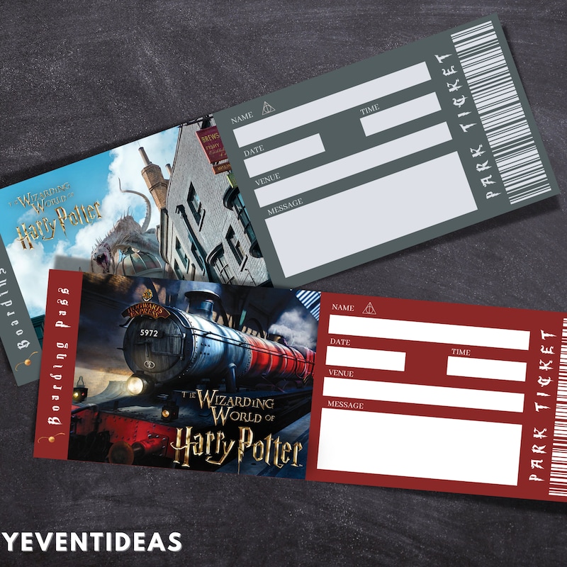 Universal Studio Fake Tickets - Etsy