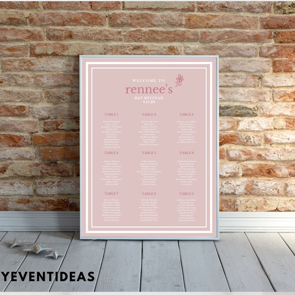 Flower Box Seating Chart - Etsy