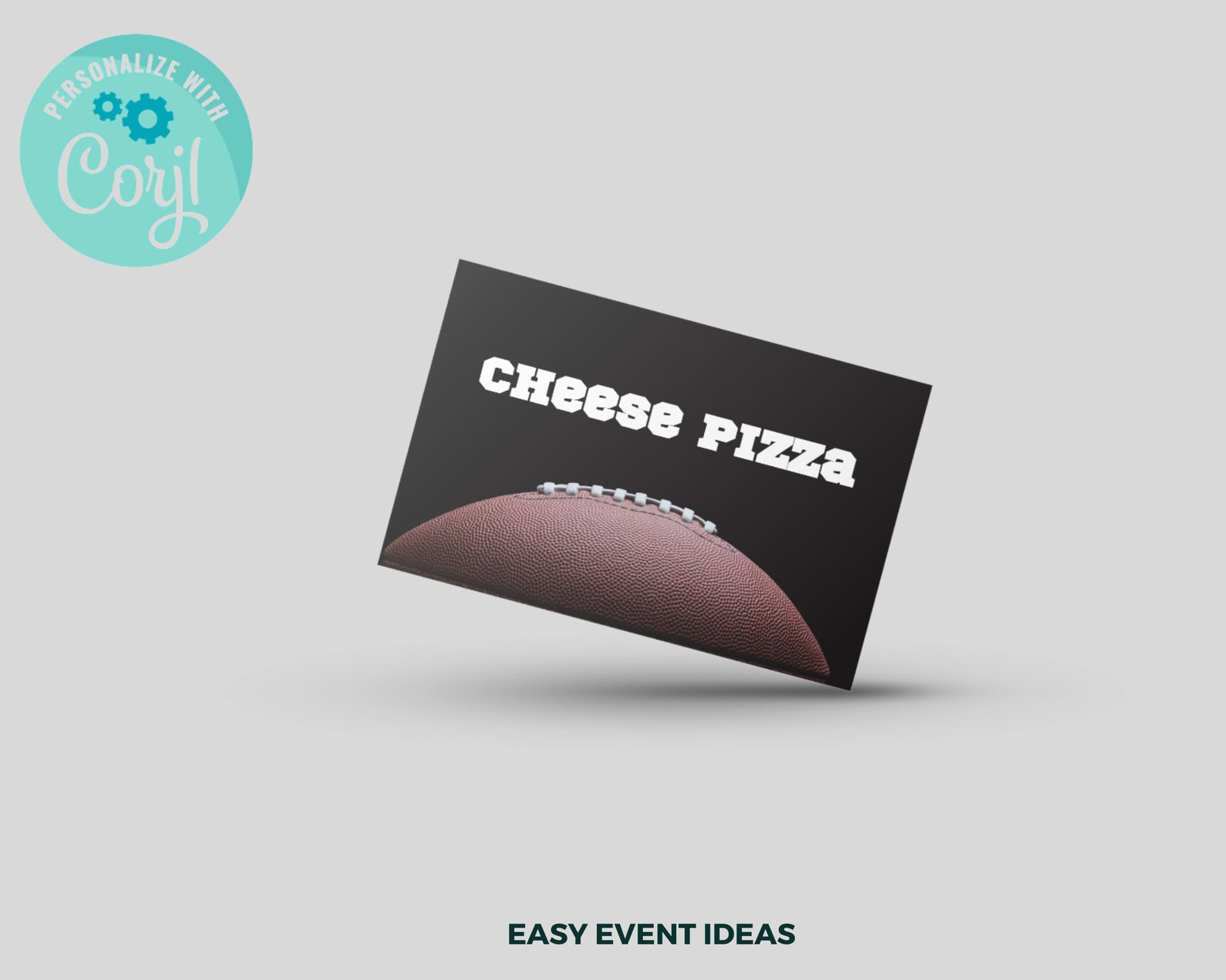 Editable FOOTBALL Party Food Label Tents, Super Bowl Food Placards, Big ...