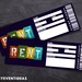 Rent Musical Ticket | Printable Surprise Keepsake (instant Download) - Etsy