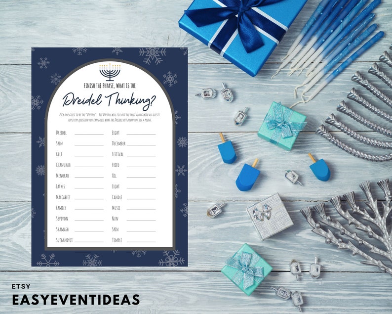 Happy Chanukah Game Printable Download Chanukah Hanukkah Printable ...