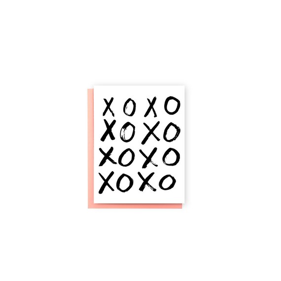 XOXO Anniversary Card Valentine's Day Card Love Card | Etsy