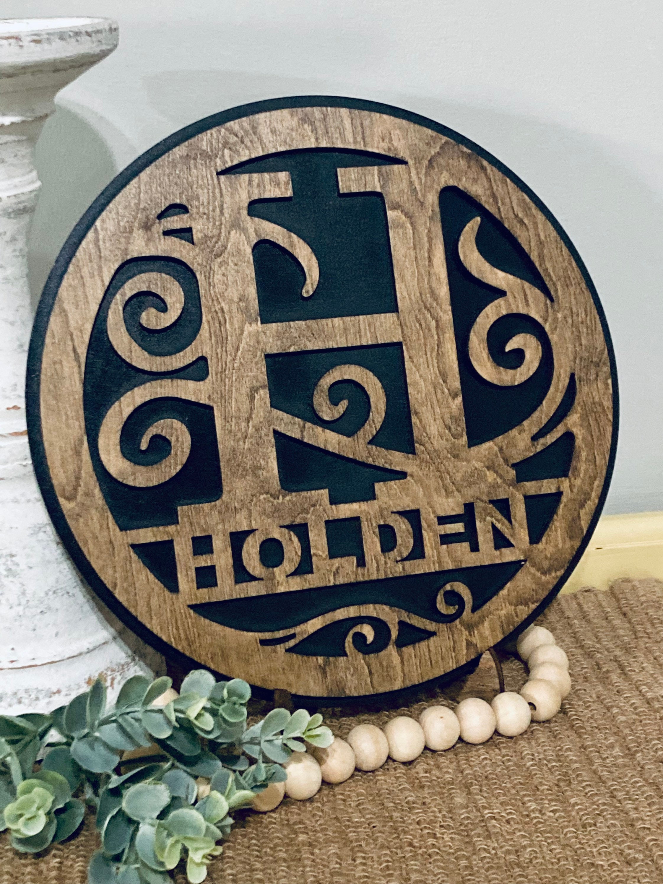 Personalized Family Monogram Sign Custom Last Name Gift for - Etsy